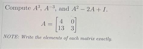 solved compute a3 a−3 and a2−2a i a [41303] note write