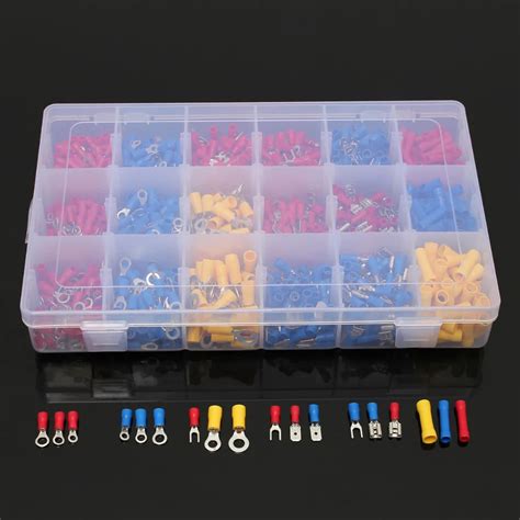 1200 Pcs Mixed Assorted Lug Kit Insulated Electrical Wire Connector
