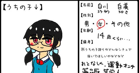 オリキャラ 【企画】うちの子描いてもいいのよ【むしろ描いてください】 きゆ社畜万歳のマンガ オリジナルキャラ 描いてもいいのよ