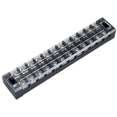 Tb 2512 Tb Series 25amp 12 Poles Terminal Barrier Strip With Cover
