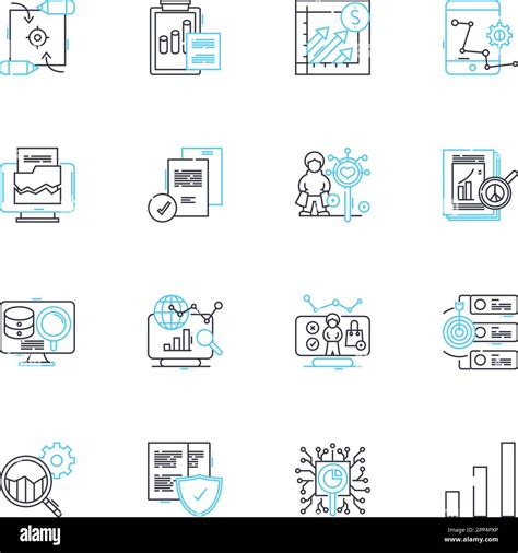 Evaluation Linear Icons Set Assessment Analysis Judgement Rating