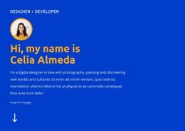 Your Designer Profile HTML Template By Nicepage