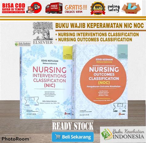 BUKU KEPERAWATAN NIC NOC TERBARU BEST SELLER Pelengkap NANDA NICNOC