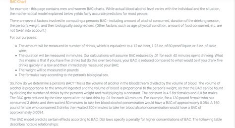 Solved Bac Chart For Example This Page Contains Men And