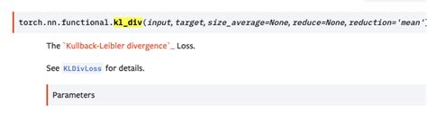 Kl Div Loss Doc Reference Link Goes Nowhere Issue Pytorch Pytorch GitHub