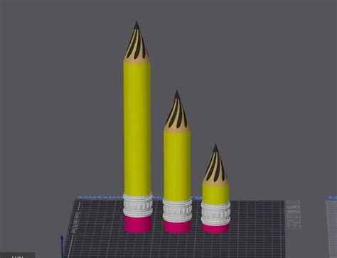 Impossible Pass Thru Rounded Pencils Free 3d Print Model Makerworld