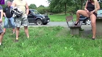 Public Rest Area Slut Is Used Dirty By Truckers And Filled With