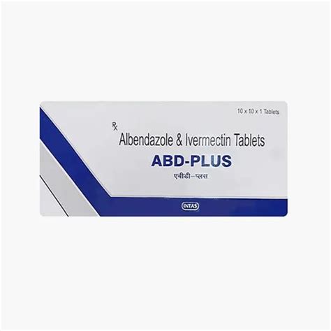 Abd Plus Ivermectin Albendazole Tablets Packaging Type Box At ₹ 50