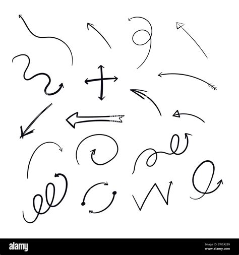 Hand Drawn Arrow Scribbles Doodle Vector Illustration Doodle Icon Stock Vector Image And Art Alamy