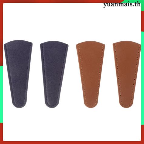 4 ชิ้นกรรไกรสําหรับหัตถกรรมชุดป้องกันคิ้วตัด 8x3 3 ซม หนัง Yuanmais