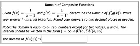 Solved Domain Of Composite Functions Given F X And Chegg