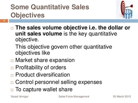 Objective For Sales