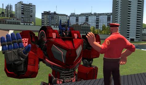 [gmod] Dan Meets Optimus Prime By Daniotheman On Deviantart