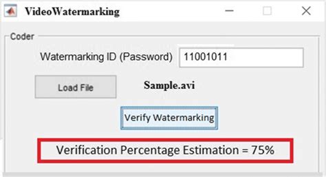The System Interface Of Extracting Watermarks And Verification
