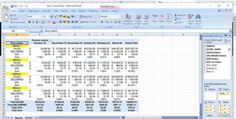 Entry 14 By Arshad1978 For Building Graphs Pivot Tables For A Data