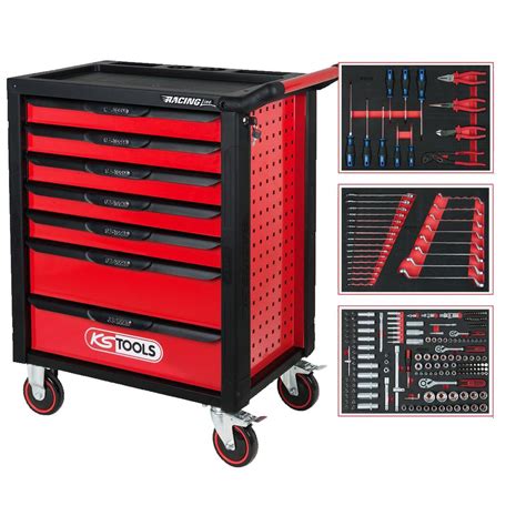 Количка за инструменти Ks Tools Racing Line 826 7215 Оборудвана 215