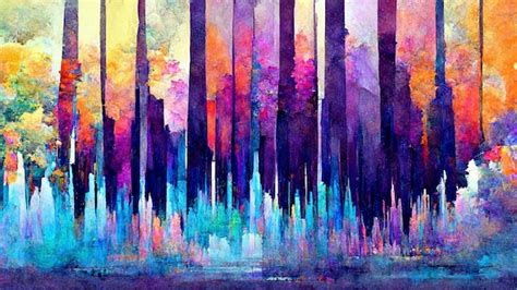 Premium Photo Multi Colorful Purple Abstract Color Spectrum Line 3d