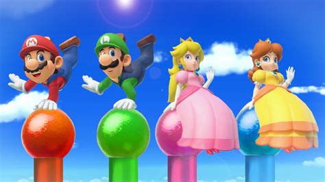 Super Mario Party MiniGames Mario Vs Luigi Vs Daisy Vs Peach Master