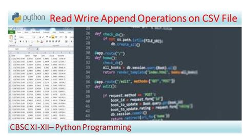 Csv File Operations Exercises Python Programming Dipankar Ray