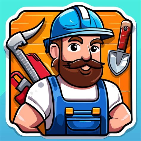 Premium Vector Hand Drawn Builder Outfit Attire Handyman Constructor