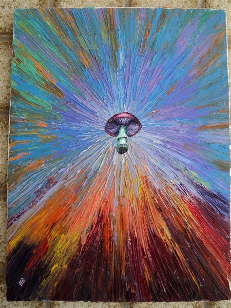 Car Art Magic Mushroom Oil On Canvas 30x40 Cm