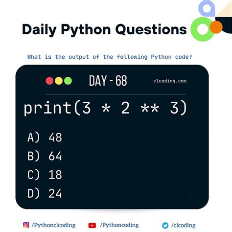 Python Coding Challenge Day 68 What Is The Output Of The Following