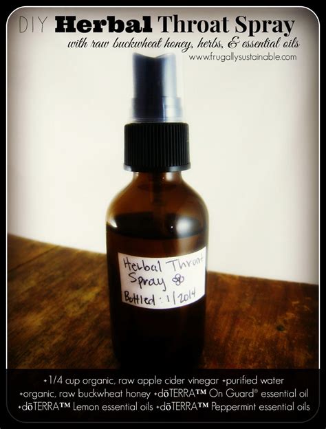 Diy Herbal Sore Throat Spray With Raw Buckwheat Honey Herbs And