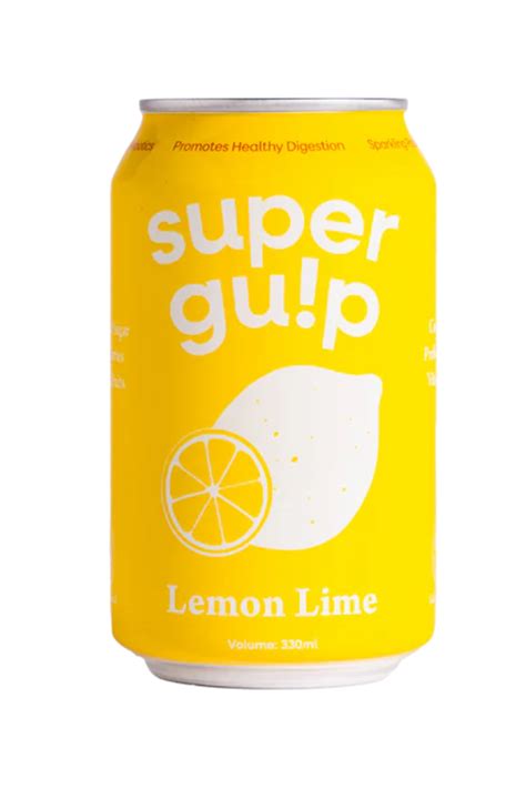 Supergulp Lemon Lime Sparkling Prebiotics The Chamber