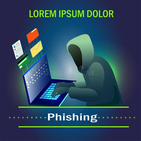 Thief Hide Behind Phishing Mail Vector Stock Vector Illustration Of Figure Hide 83480605