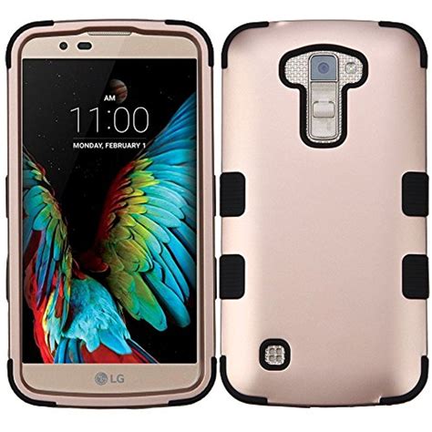 Asmyna Cell Phone Case For LG K Rose Gold Black Cell Phone Cases Phone Cases Case