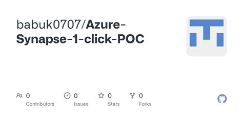 GitHub Babuk Azure Synapse Click POC