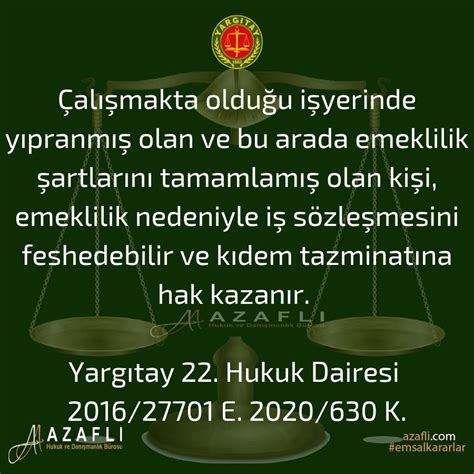 Çalışmakta Olduğu Işyerinde Yıpranmış Olan Ve Bu Arada Emeklilik şartlarını Tamamlamış Olan Kişi