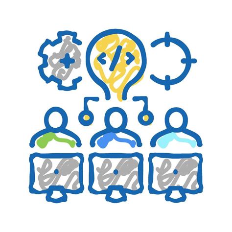 Hackathon Fintech Development Icon Doodle Illustration 62462435 Vector
