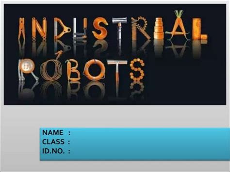 introduction to robotics ppt