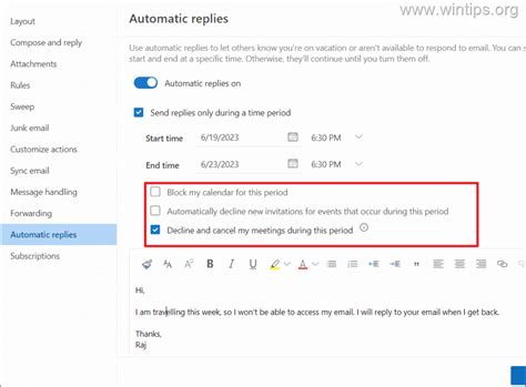 How To Send Automatic Replies In Outlook With An Office365 Exchange