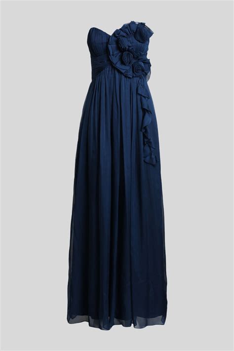 Buy Blue Strapless Sweetheart Neckline Formal Dress Bariano Glamcorner