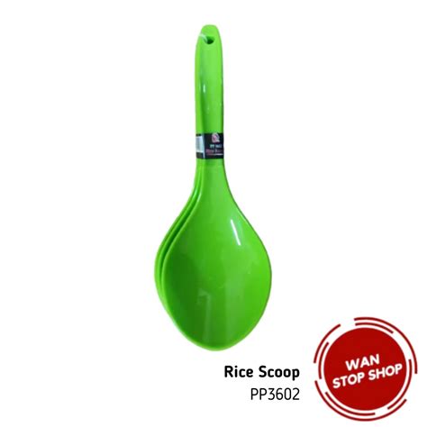 Green Rice Scoop Soup Scoop Soup Spoon Sudu Nasi Warna Hijau