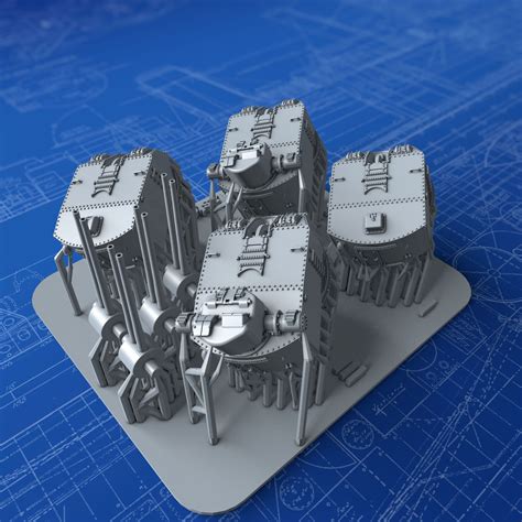 1700 French Navy Twin 130mm45 51 Model 1932 X4 Joffre Class