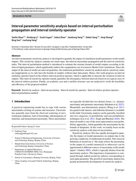 Interval Parameter Sensitivity Analysis Based On Interval Perturbation