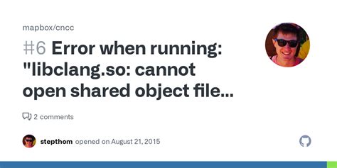 Error When Running Libclang So Cannot Open Shared Object File No