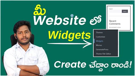 How To Create Wordpress Widgets Telugu Lyrics Website Tutorial Part 11 Youtube
