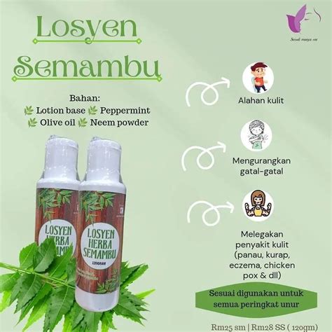 Semambu Set Beauty And Personal Care Bath And Body Body Care On Carousell