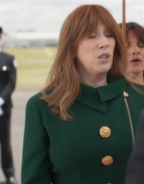 Queen Of Oz 2023 Catherine Tate Buttoned Coat Georgiana Coat