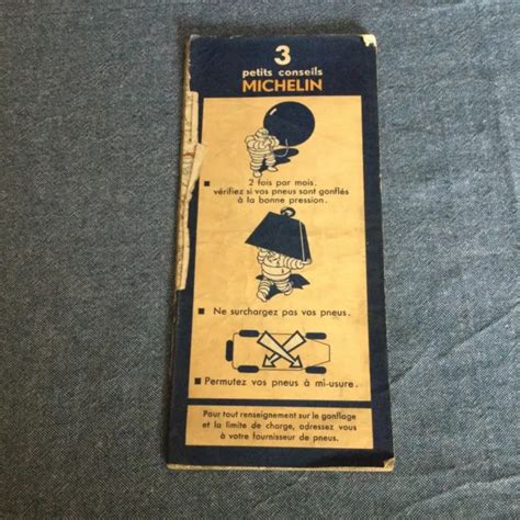 ANCIENNE CARTE GÉOGRAPHIQUE Michelin N75 Bordeaux tulle 1950 État D