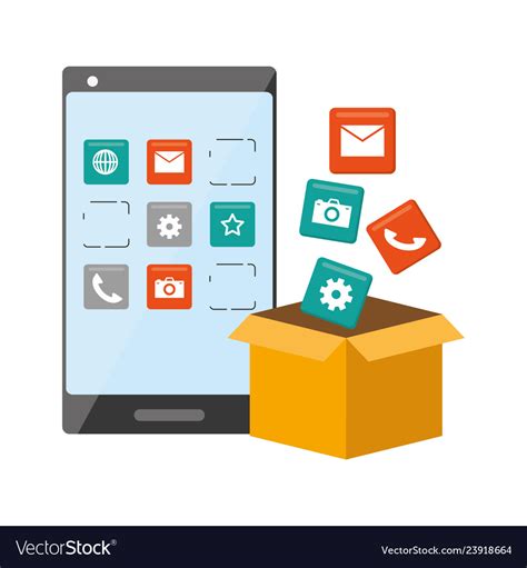 Mobile App Development Royalty Free Vector Image