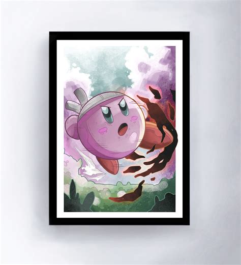 Kirby Nintendo Poster Video Game Posters Gaming Poster Etsy