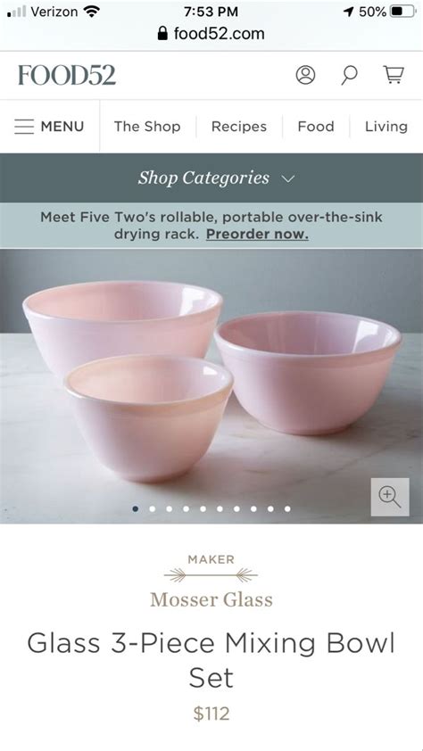 Mosser Glass Mixing Bowls Mixing Bowls Set Glass Mixing Bowls