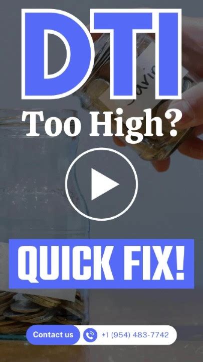 Simone Castello On Linkedin Is Your Dti Too High Quick Fix