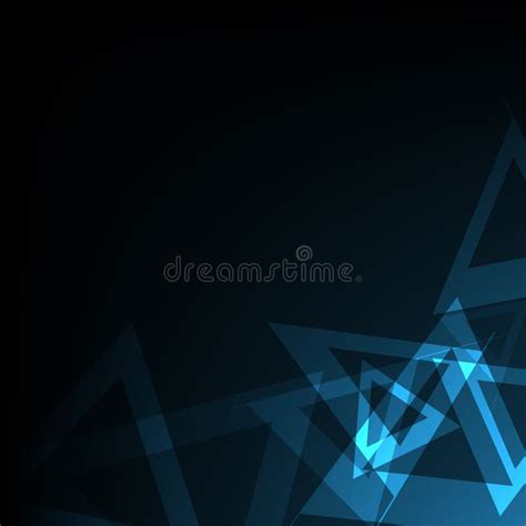Geometric Triangle Abstract Background Network Connection Technology