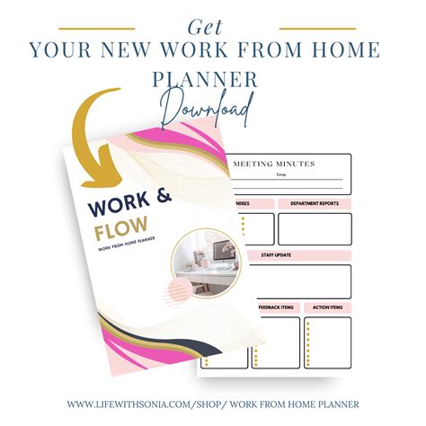 Work And Flow Planner Life With Sonia